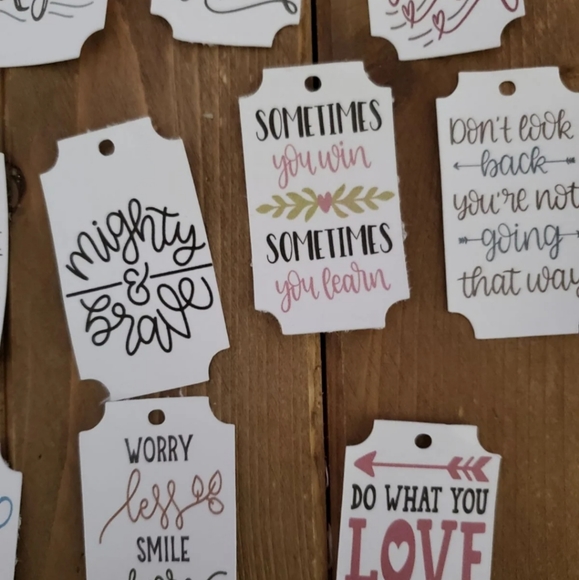 Office | Gift Tags Inspirational Motivation Quotes Tag | Poshmark